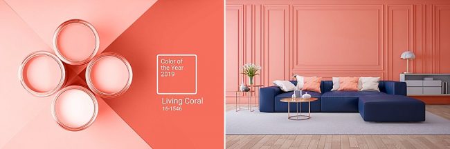 Incorporating More Living Coral into Your Home - WPL Interior Design